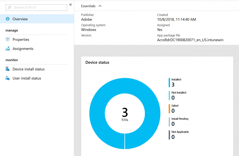 Install Adobe Reader DC using Win32 deployment and Microsoft Intune
