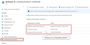 OATH TOTP Hardware tokens with Azure MFA for users without phones